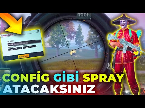 SİLAHA ÖZEL SEKMEYEN HASSASİYET AYARLARI | CONFİG GİBİ SPRAY ATACAKSINIZ 😱 | PUBG MOBİLE