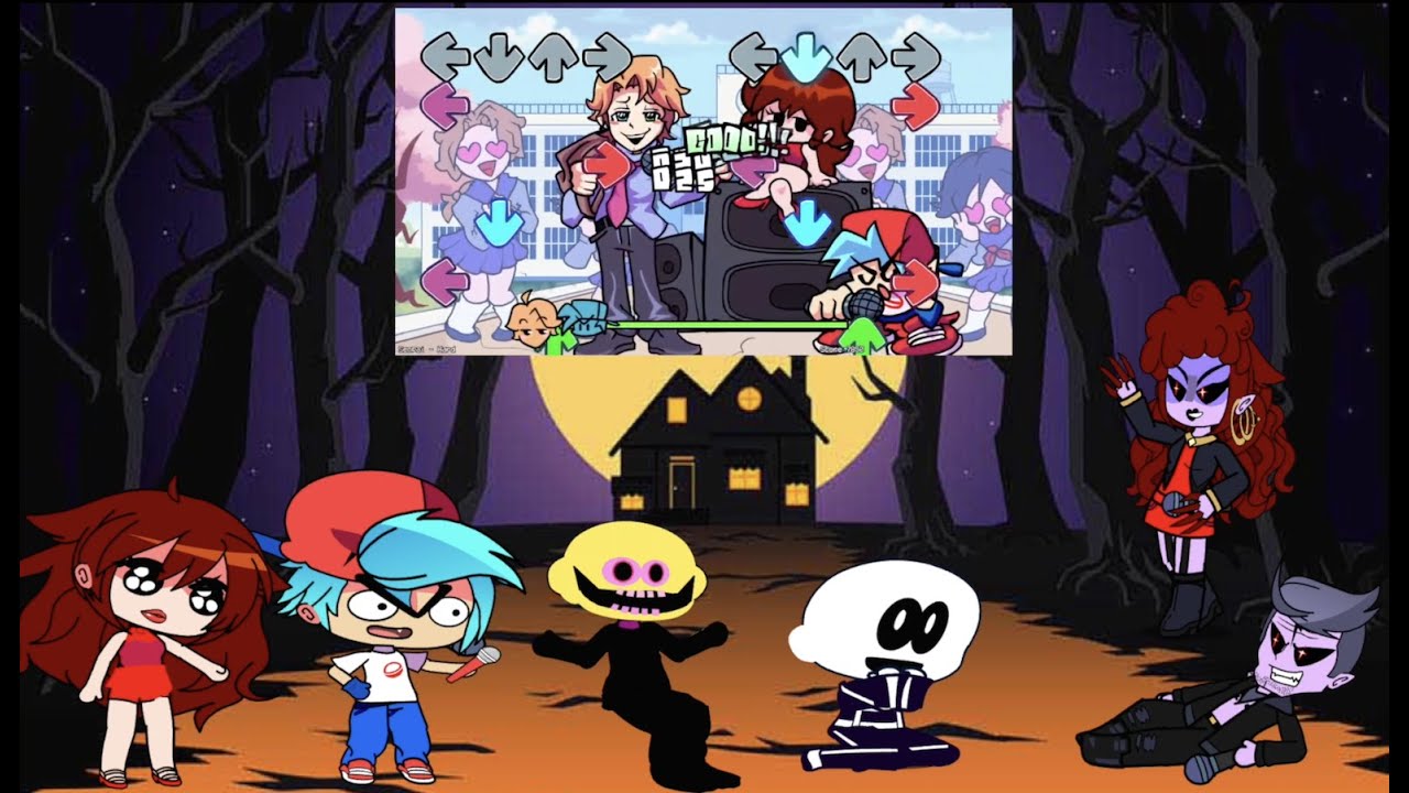 FNF soft react to Friday Night Funkin' Senpai vs Senpai FULL WEEK ...