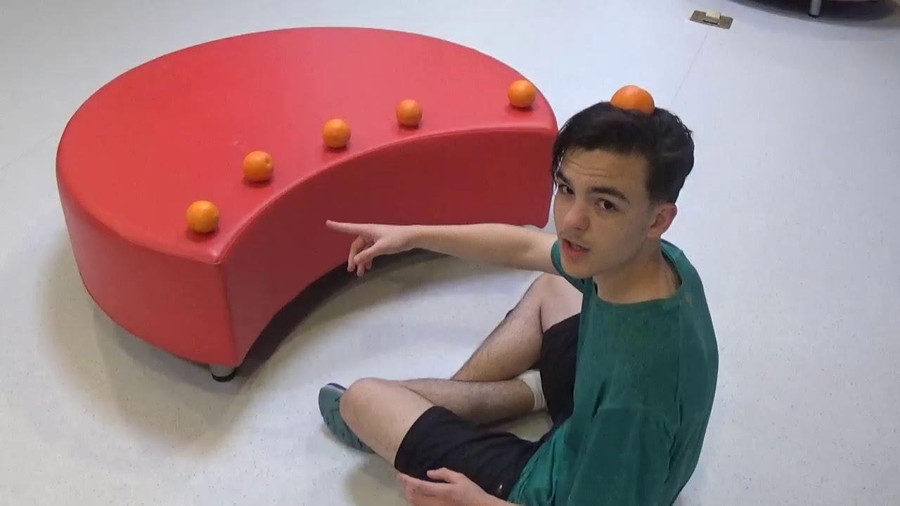 me and a friend throw oranges at a wall for 2 hours - YouTube