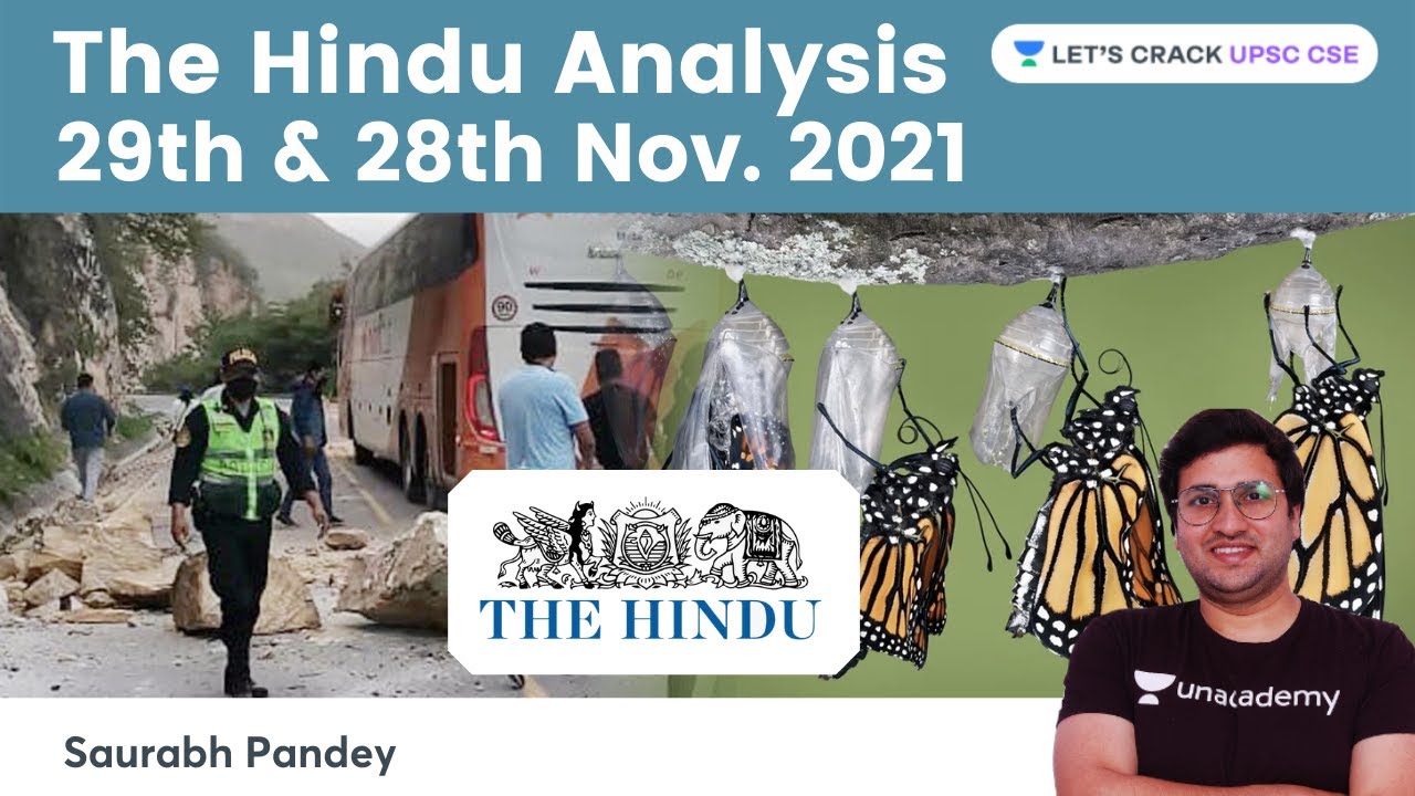 The Hindu Newspaper Editorial Analysis 29th & 28th Nov 2021 | Current ...
