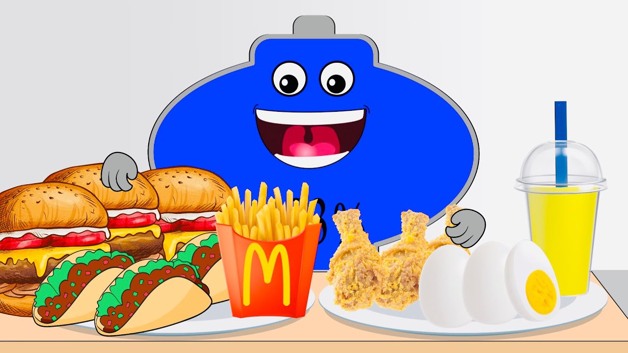 Asmr Mukbang Animation by Low Battery / Eating Super Delicious Burgers ...