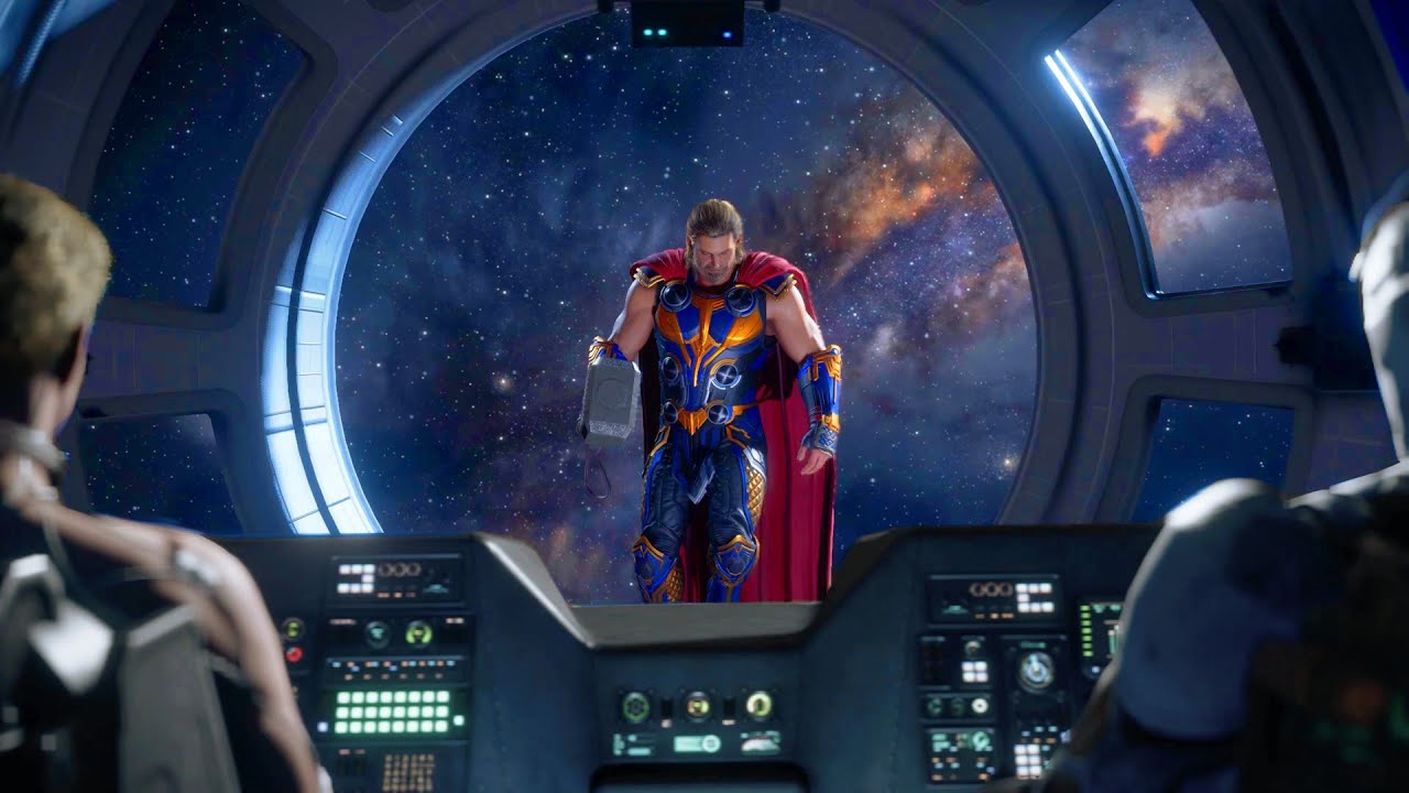 Thor Saves Iron Man From Space In Marvel's Avengers Thor Love And ...