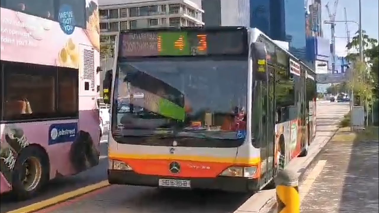 [視聴者提供] SG1695B 143 - Mercedes Benz O530 Citaro, 2016年式 (SMRTピクセル塗装) 中華 ...