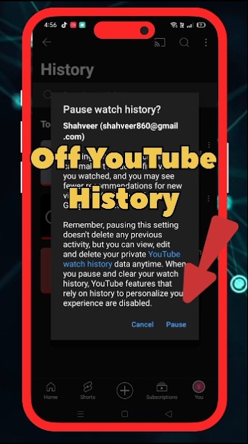 how to off youtube history | off YouTube History | YouTube History turn ...