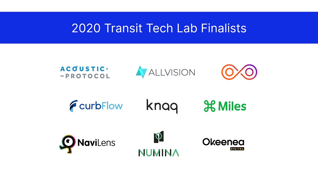 2020 Transit Tech Lab Finalists - YouTube