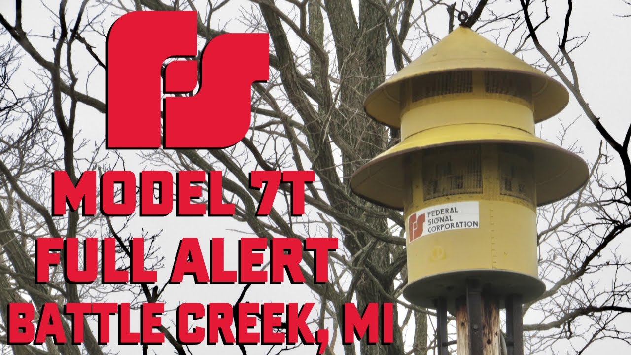 Federal Signal Model 7T - Full Alert - Battle Creek, MI - YouTube