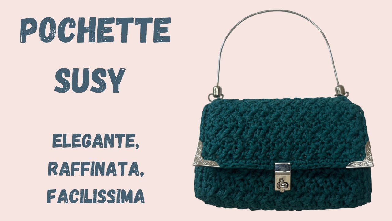 Pochette susy, perfetta per le cerimonie! Tutorial uncinetto, tutti i passaggi - YouTube