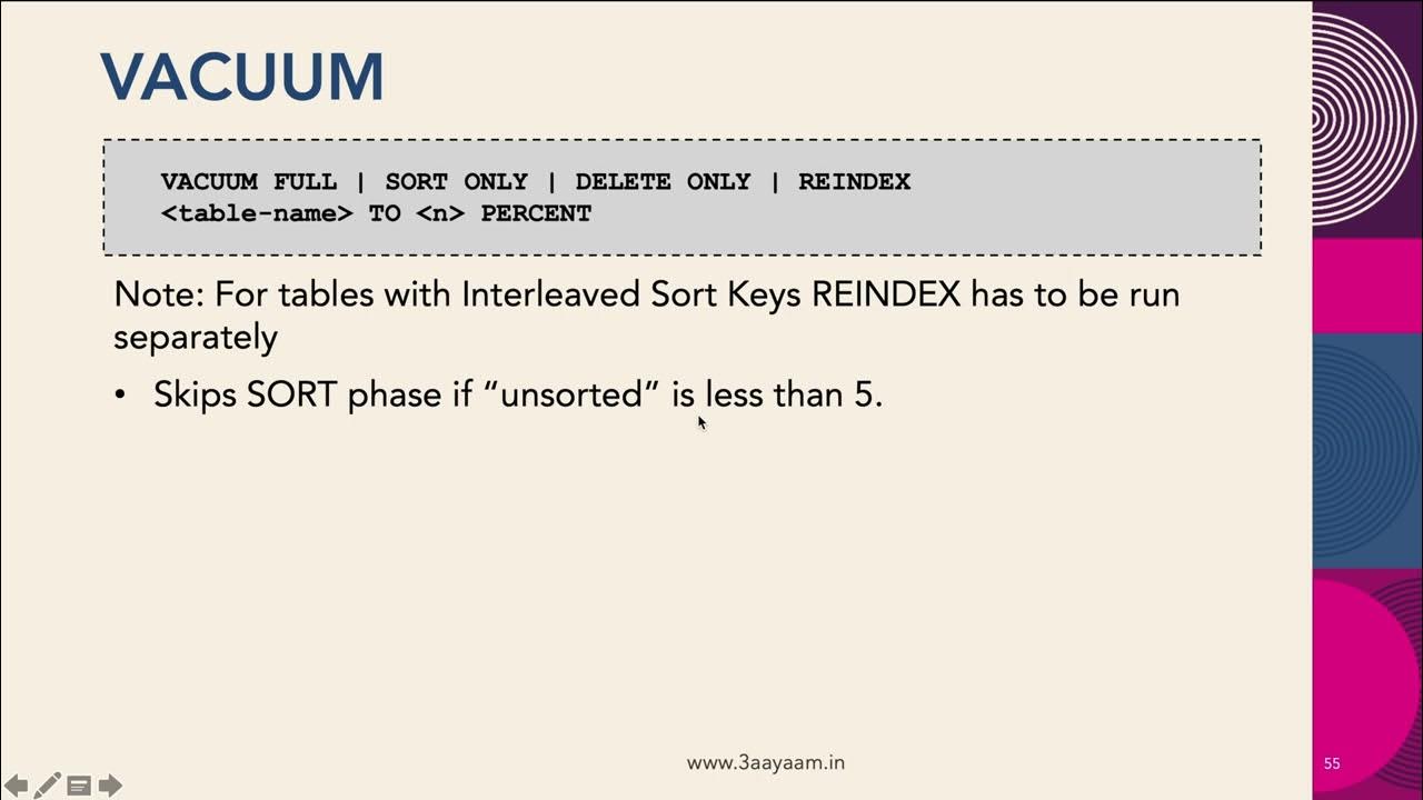 41 Table Maintenance VACUUM & ANALYZE - YouTube