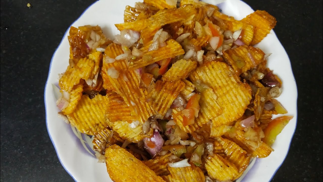 Lays chat/chips chaat/Evening snacks/cooking channel (Saira) - YouTube