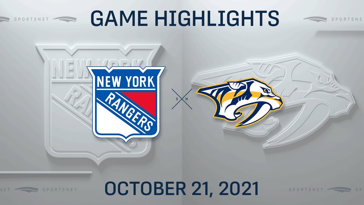 NHL Highlights | Rangers vs. Predators - Oct. 21, 2021 - YouTube