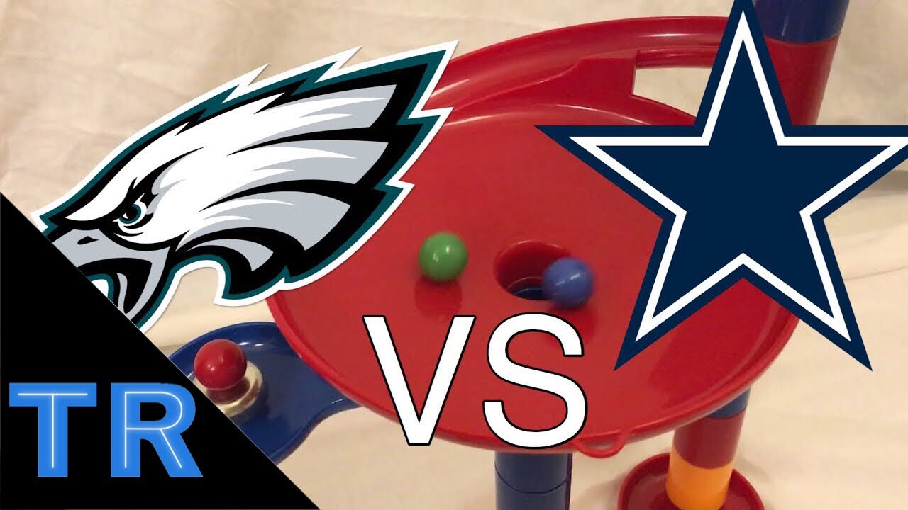 NFL Marble Race: Dallas Cowboys vs Philadelphia Eagles | Premier Marble ...