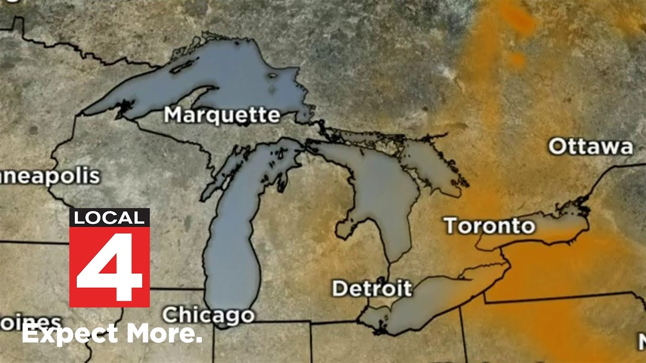 Smoke forecast: When air quality will start improving in Metro Detroit ...