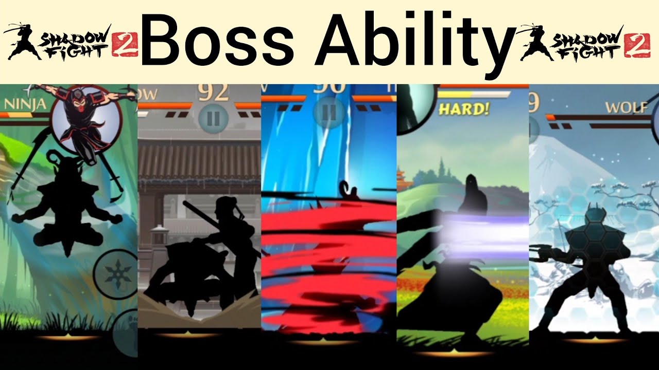 All Boss Abilities Shadow Fight 2 - YouTube