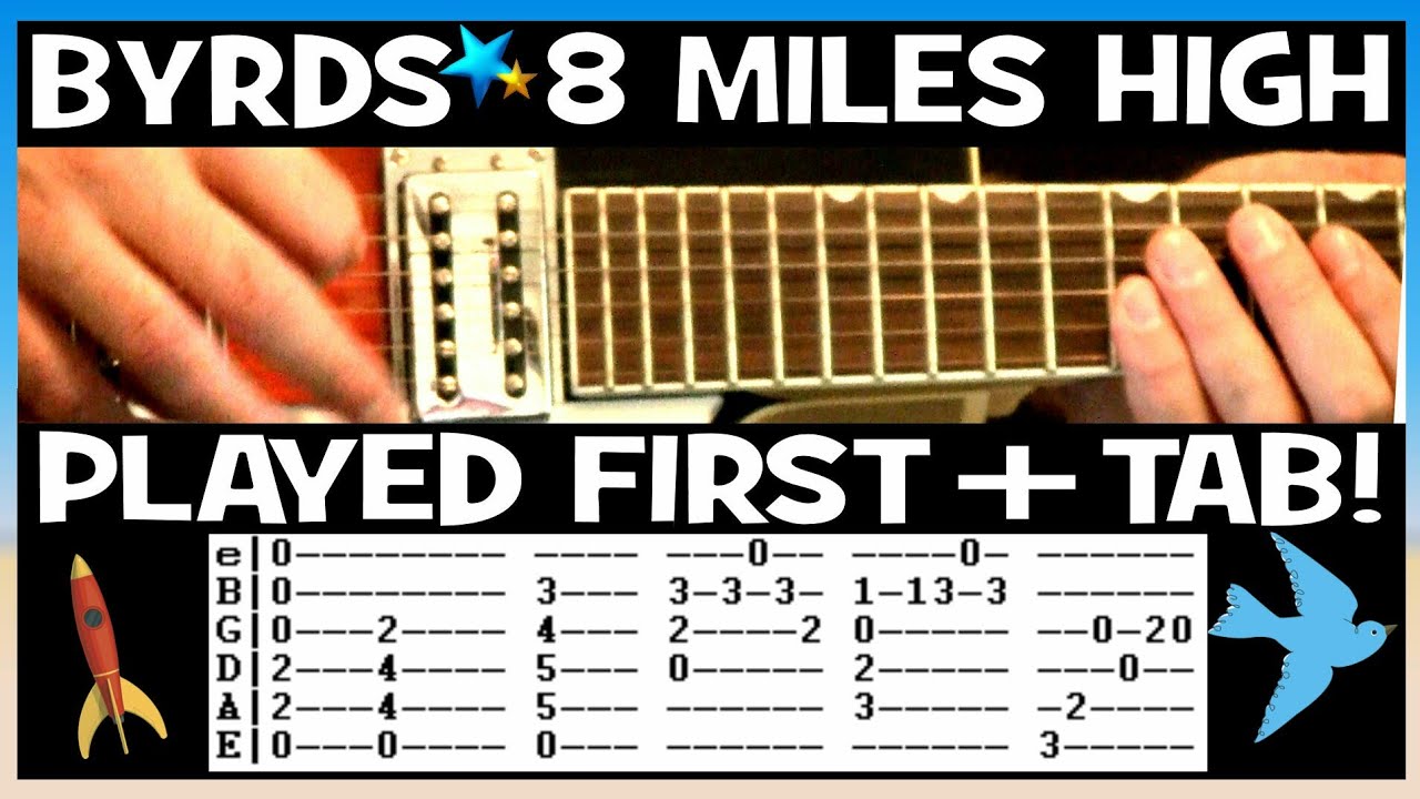 The Byrds Eight Miles High Guitar Chords Lesson & Tab Tutorial - YouTube
