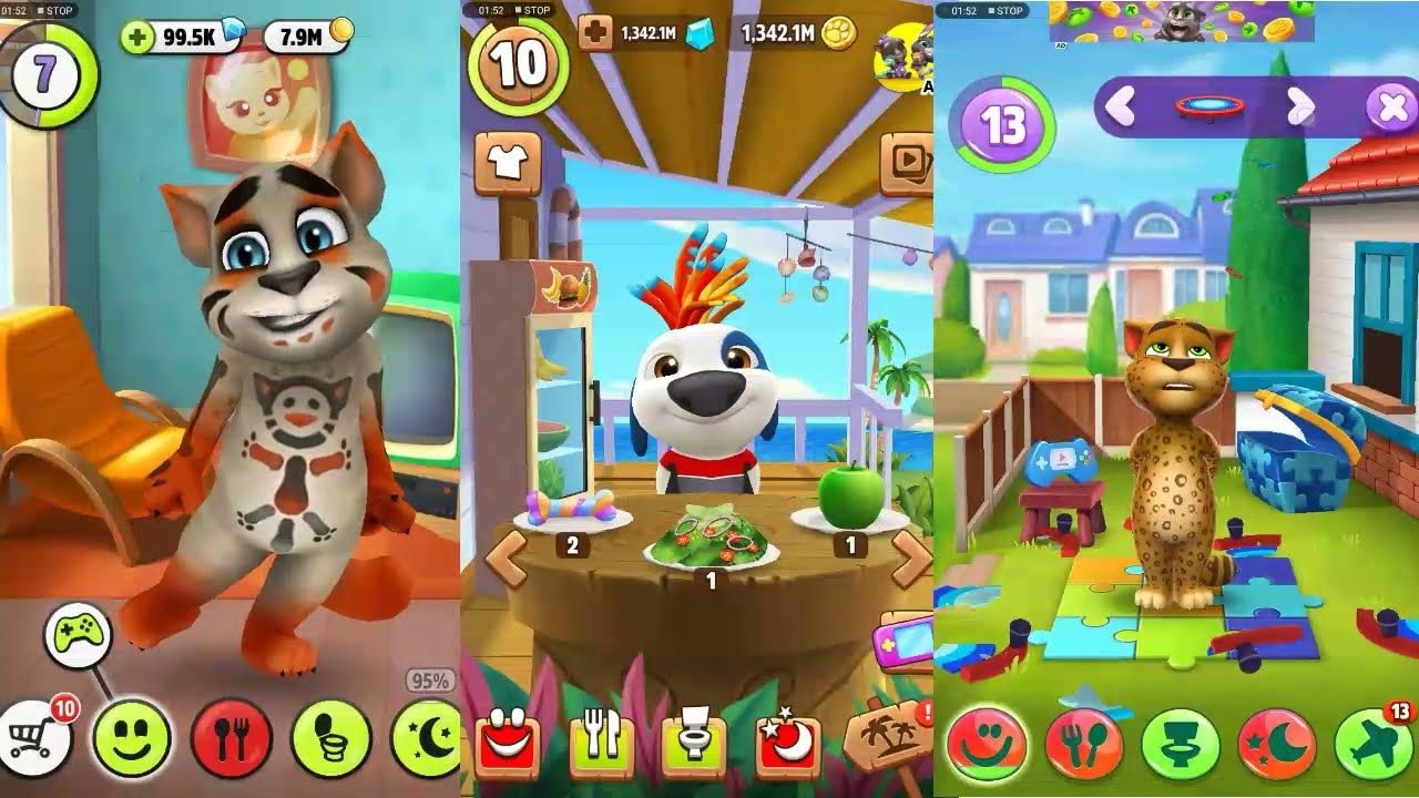 My Talking Tom 2 vs My Talking Tom vs Talking Tom Toilet poop💨Android ...
