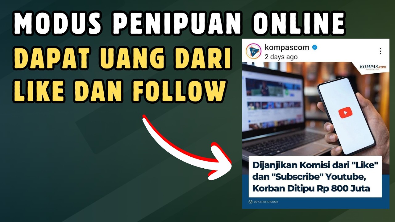 Modus Penipuan Berkedok Like dan Follow (Terbaru) - YouTube