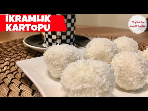 İKRAMLIK KARTOPU 5 DAKİKA DA 3 MALZEME İLE KOLAY TATLI