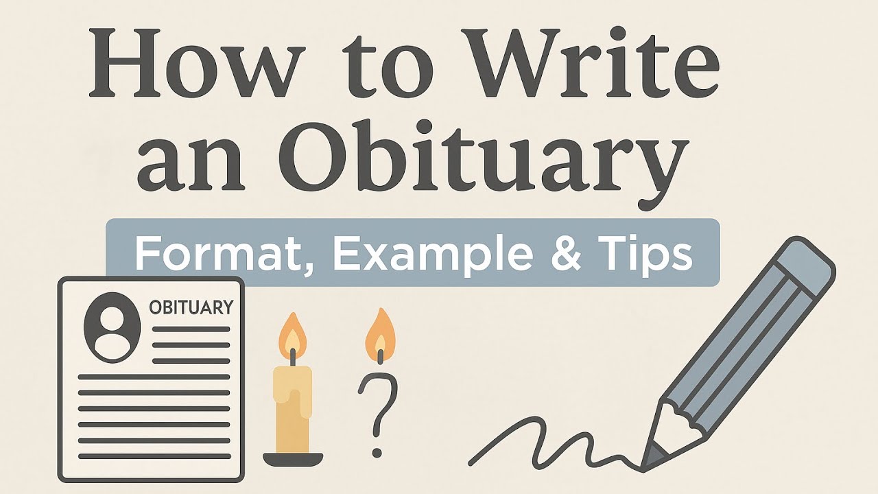 How to Write an Obituary | Format, Example & Tips | Journalism / Media ...