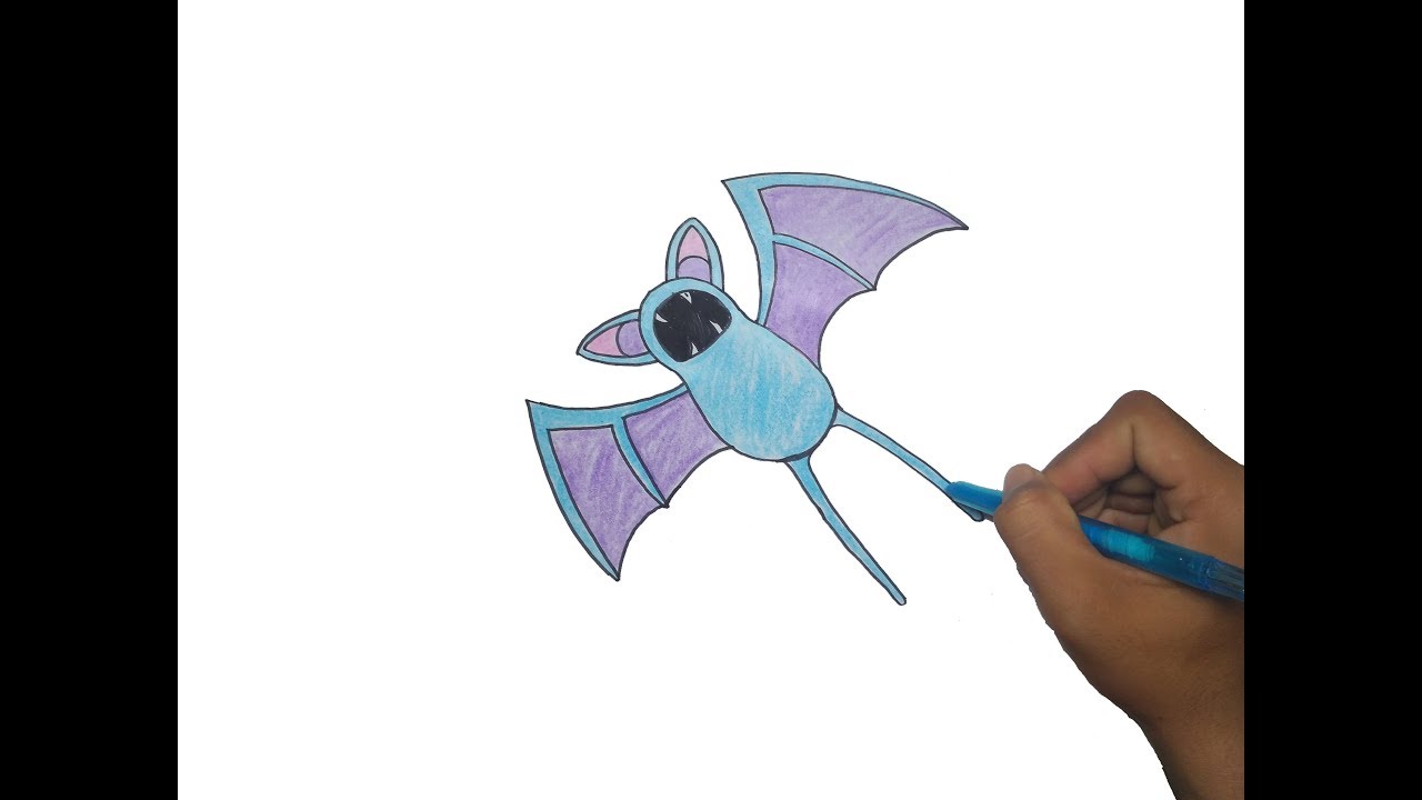 How to Draw Pokemon Zubat for Kids - YouTube
