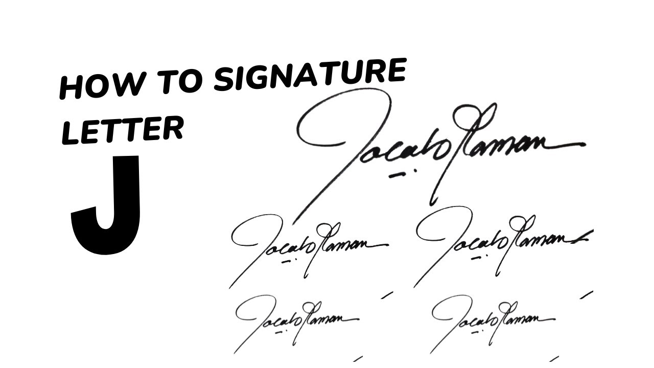 J Signature | J signature style | Signature style of my name J | How to signature J | Letter J ...