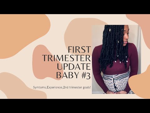 FIRST TRIMESTER UPDATE BABY #3 |symtoms,experience & 2nd trimester goals - YouTube