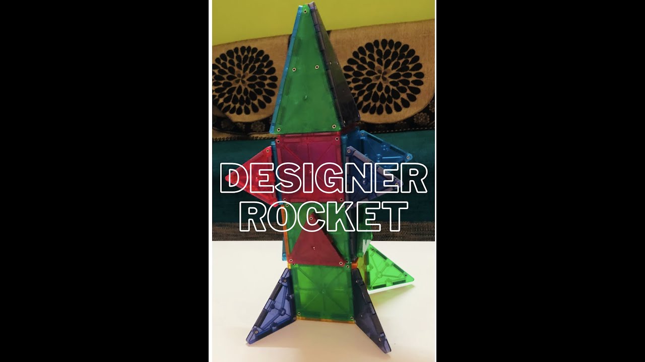 Magna tiles rocket - YouTube