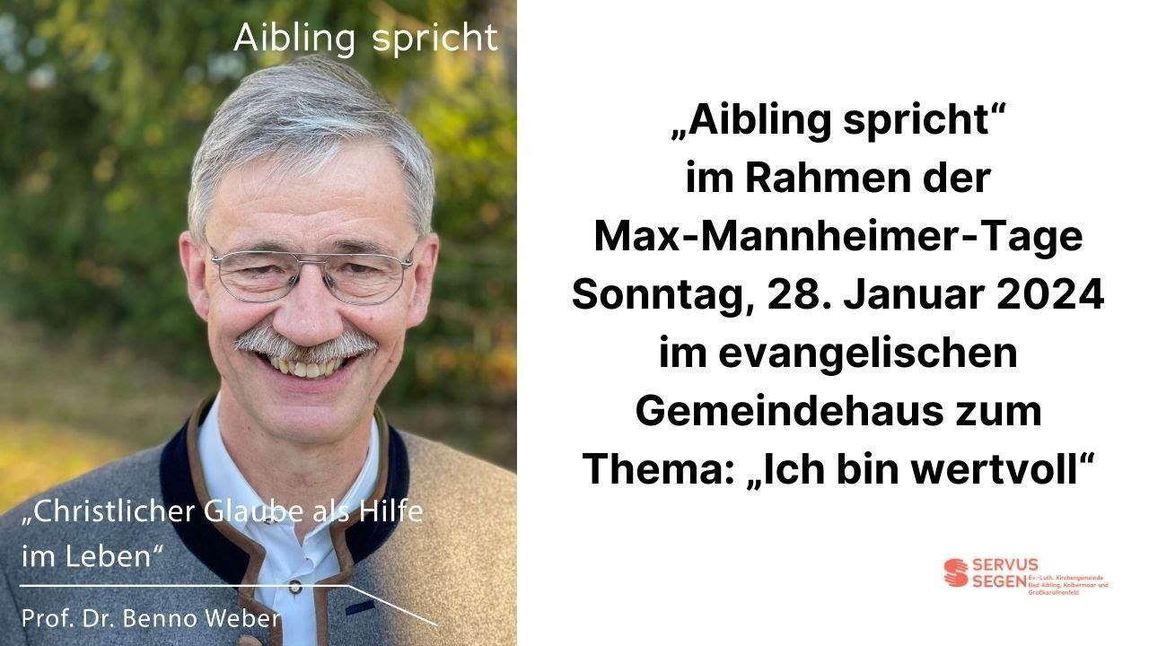 Aibling spricht: Prof. Dr. Benno Weber - YouTube