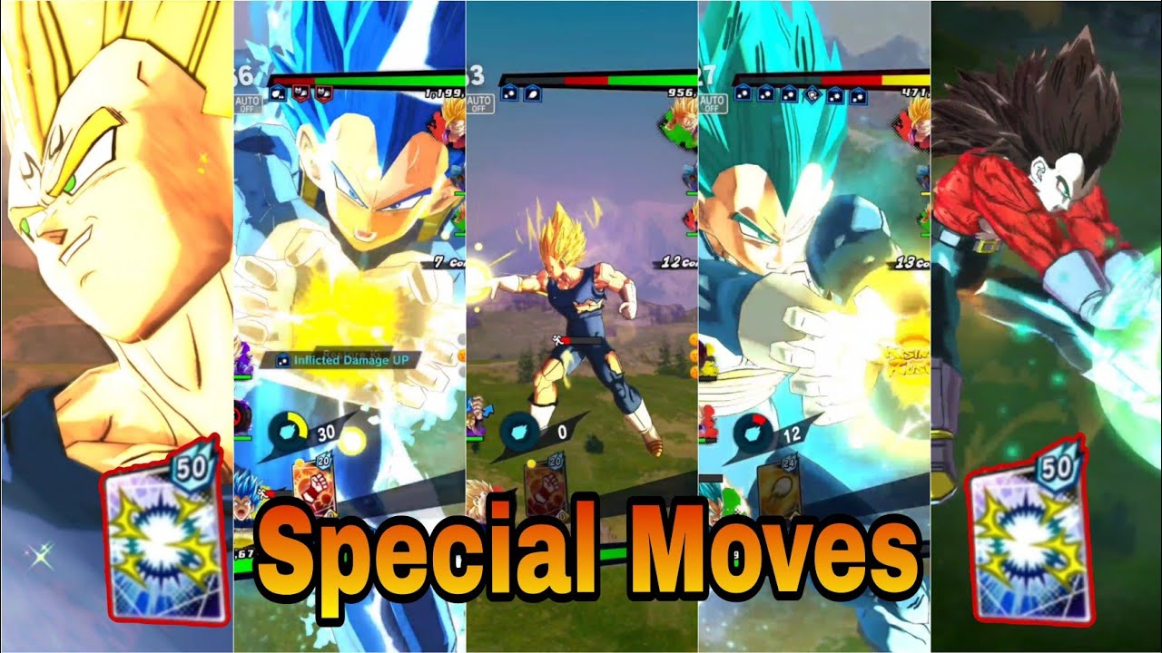 All Vegeta Character's Special Moves Animation | Dragon Ball Legends ...