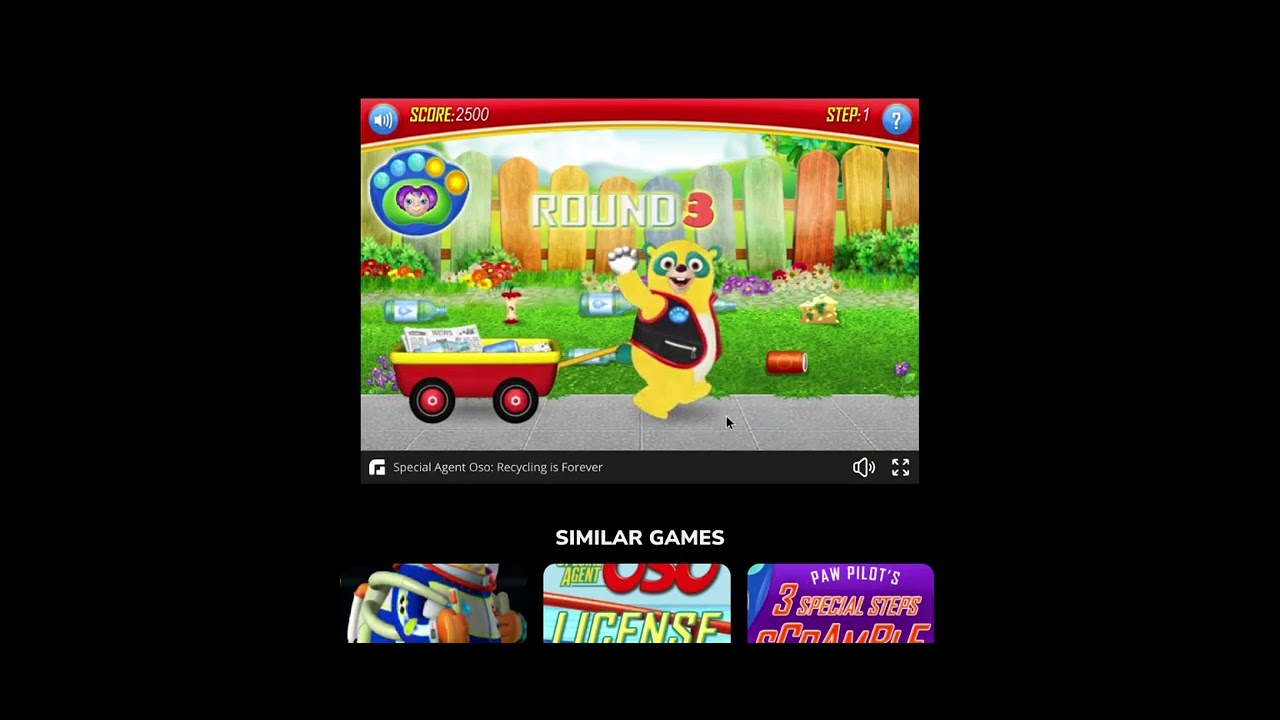 Me playing Special Agent Oso: Recycling Is Forever ♻ 📰🥫 - YouTube