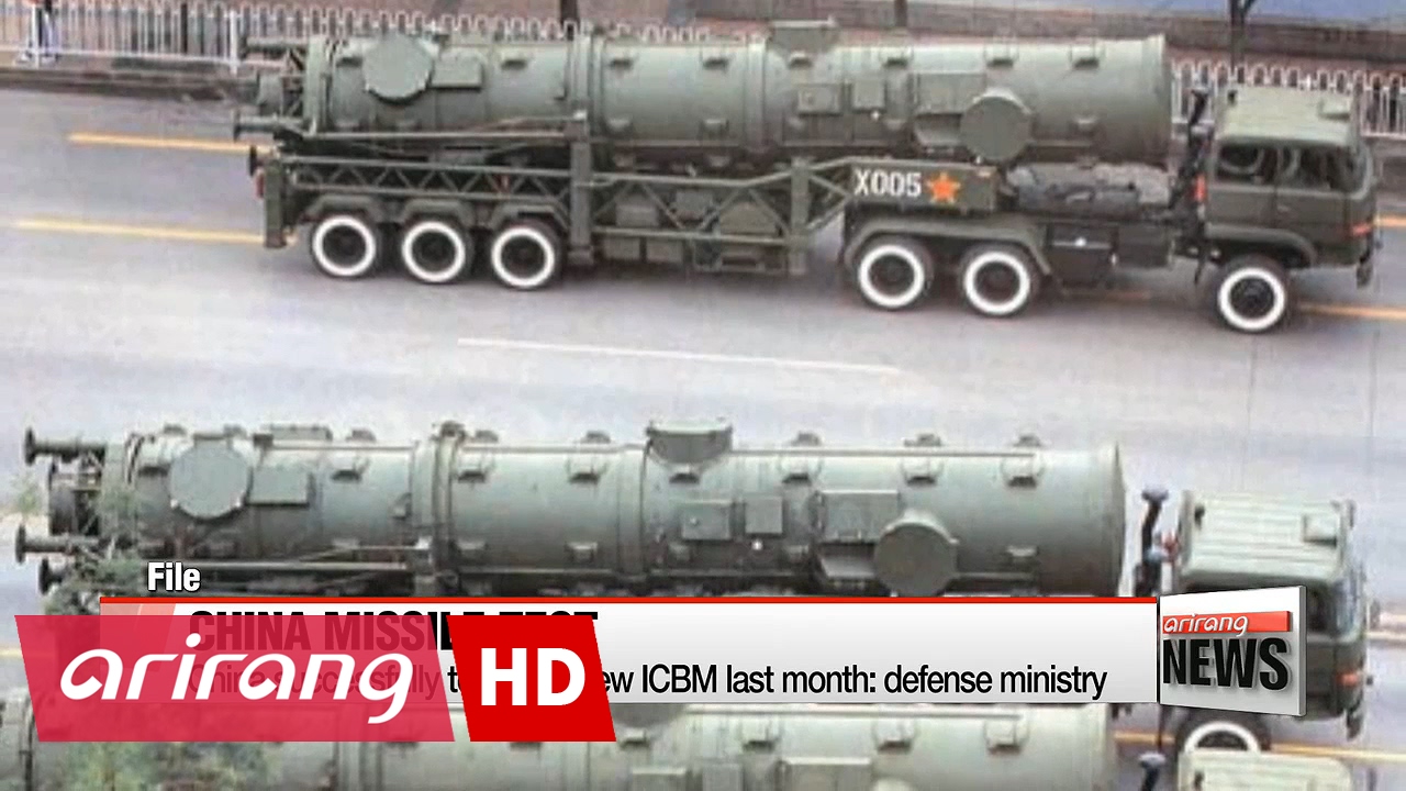 China successfully test-fired new ICBM last month: defense ministry ...