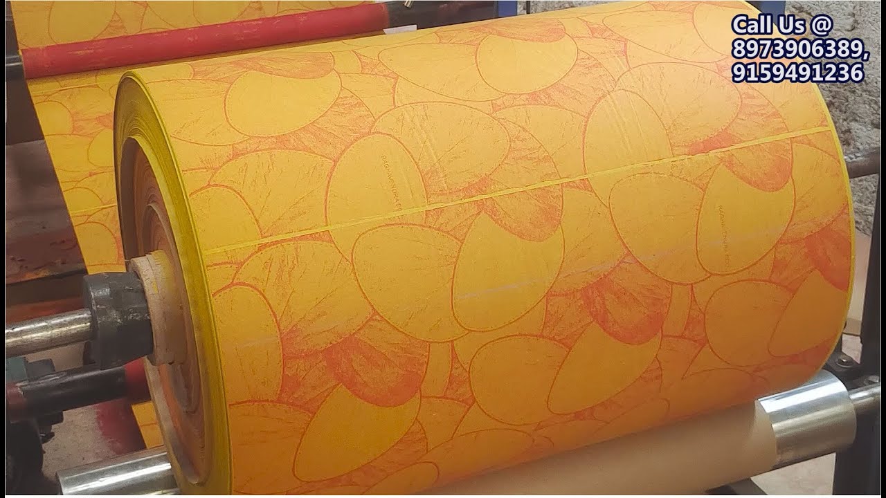 Paper plate raw material printing| water proof coating | flexo printing ...