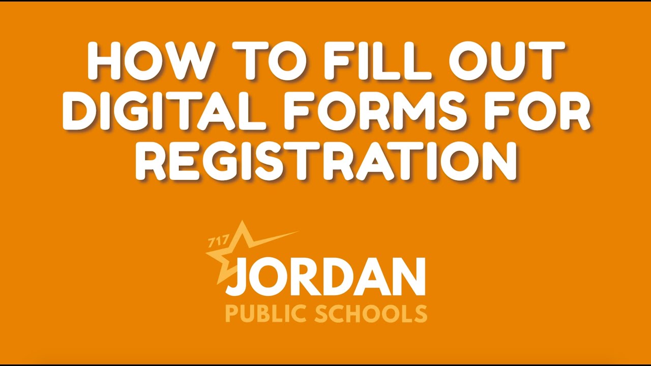 How to fill out digital forms for registration - YouTube