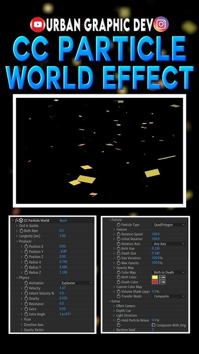 How To Make Particles Background In After Effect Cc Particle World Shorts Aftereffects