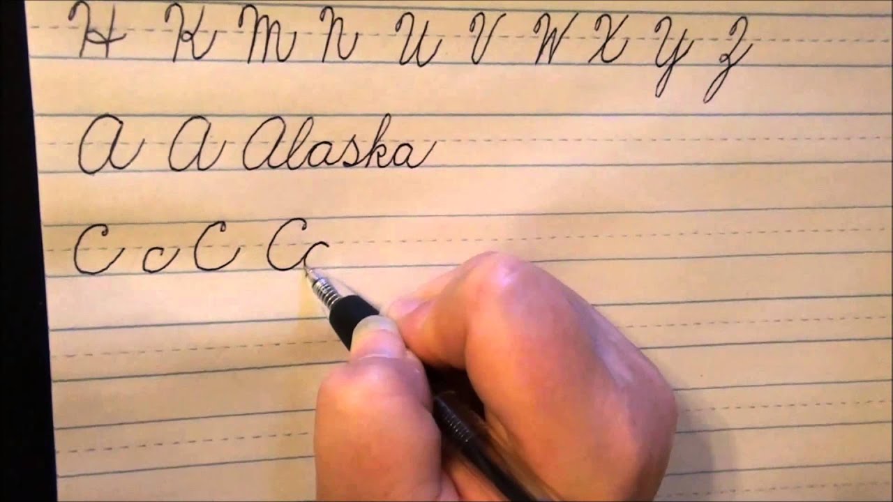 Cursive 31 - YouTube