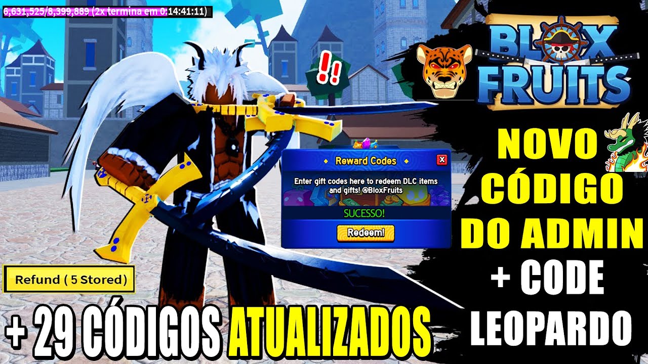 NOVOS CÓDIGOS DE EXP + 29 CÓDIGOS DE 2X XP BELI E RESET NO BLOX FRUITS ...