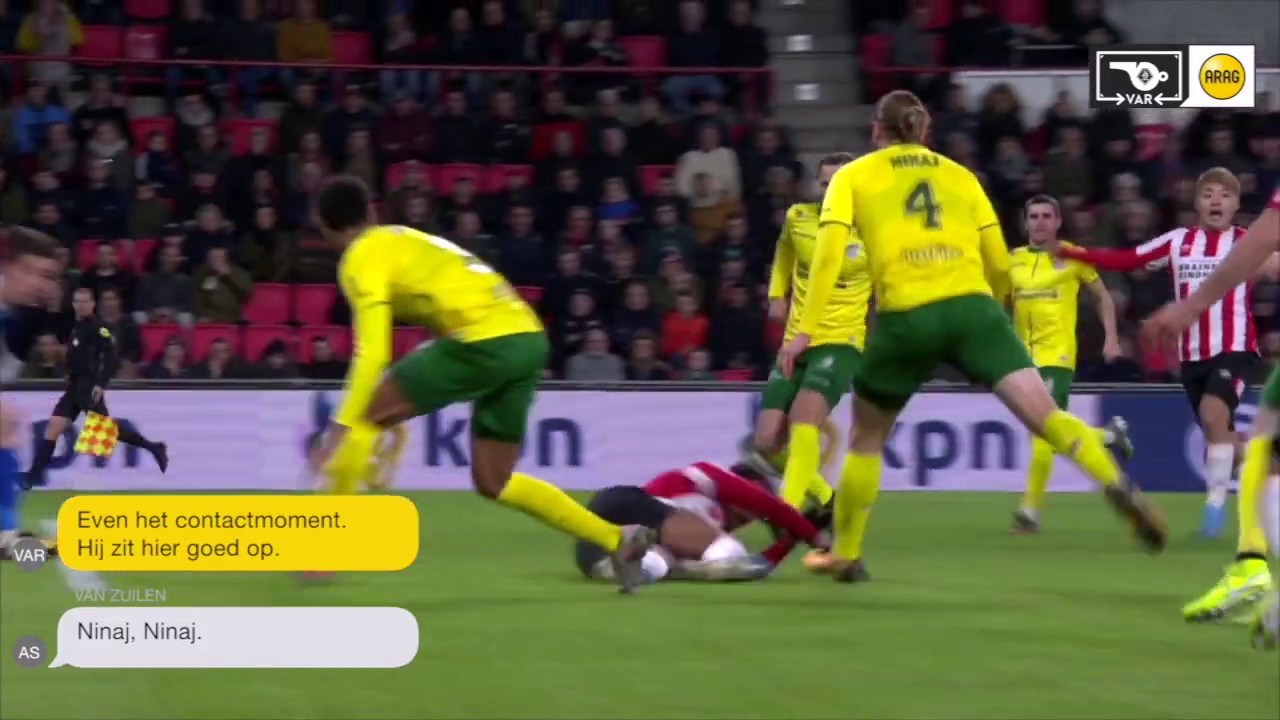 ARAG KNVB VAR MOMENT PSV-FORTUNA - YouTube