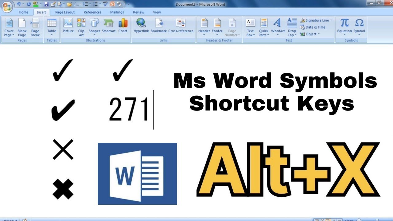 Ms Word Symbols Shortcut Keys || Ms Word In Hindi - YouTube
