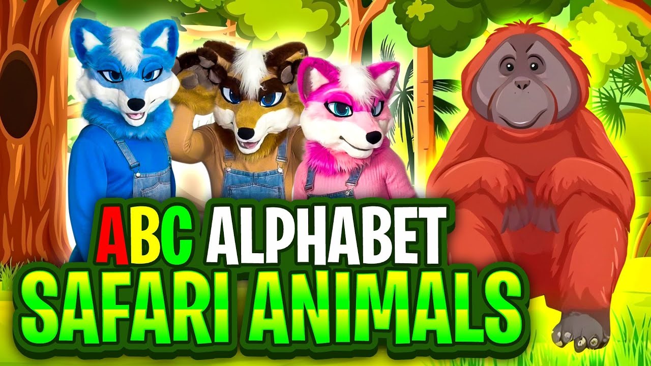 "Alphabet Safari Animals"- ABC animal song for children ( animal safari ...