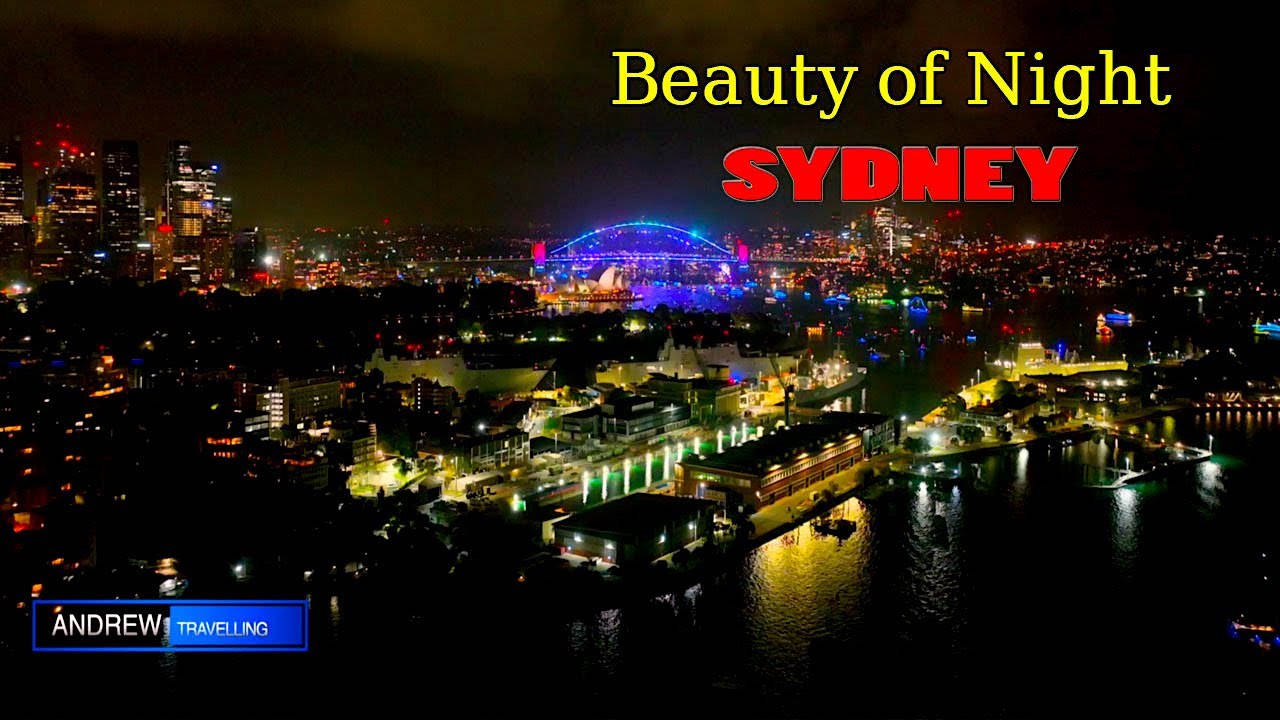 SYDNEY CITY 🇦🇺night view at 31 night || Night beauty of sydney ...