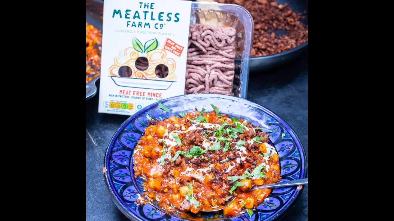 The Meatless Farm - Spiced Chickpea Stew with Crispy Meatless Mince ...