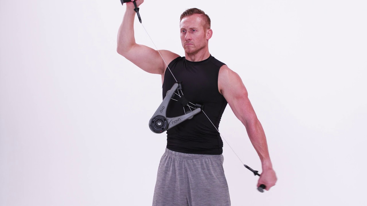 Shoulder Press + Tricep Extension - Right - YouTube