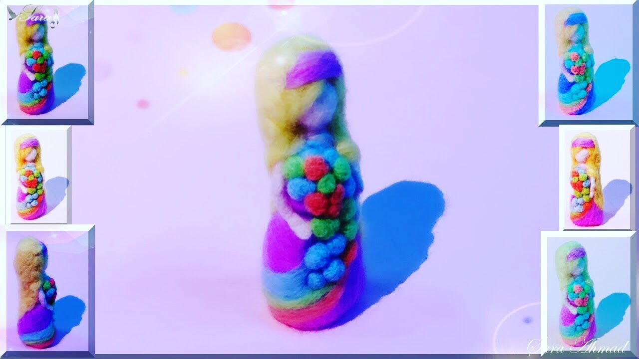 How to make needle felted doll #tutorial - YouTube