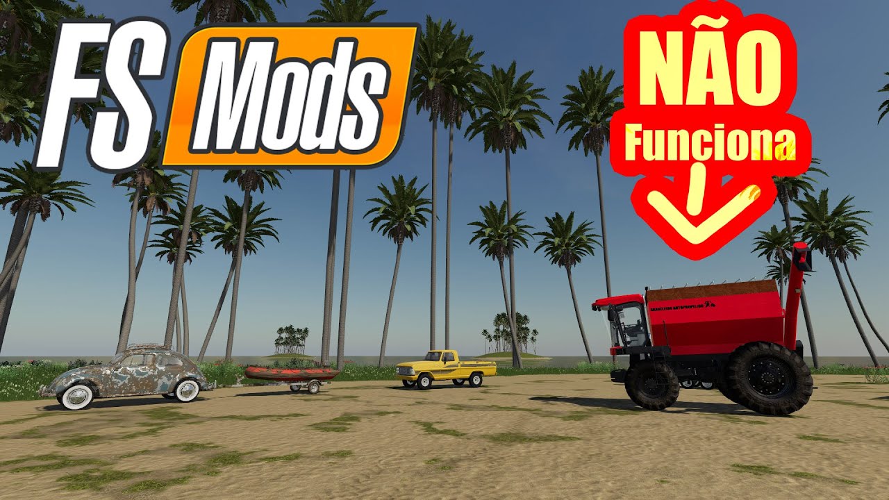 3 novos mods BR, 1 não funciona, carretinha para o fusca e mais mods ...