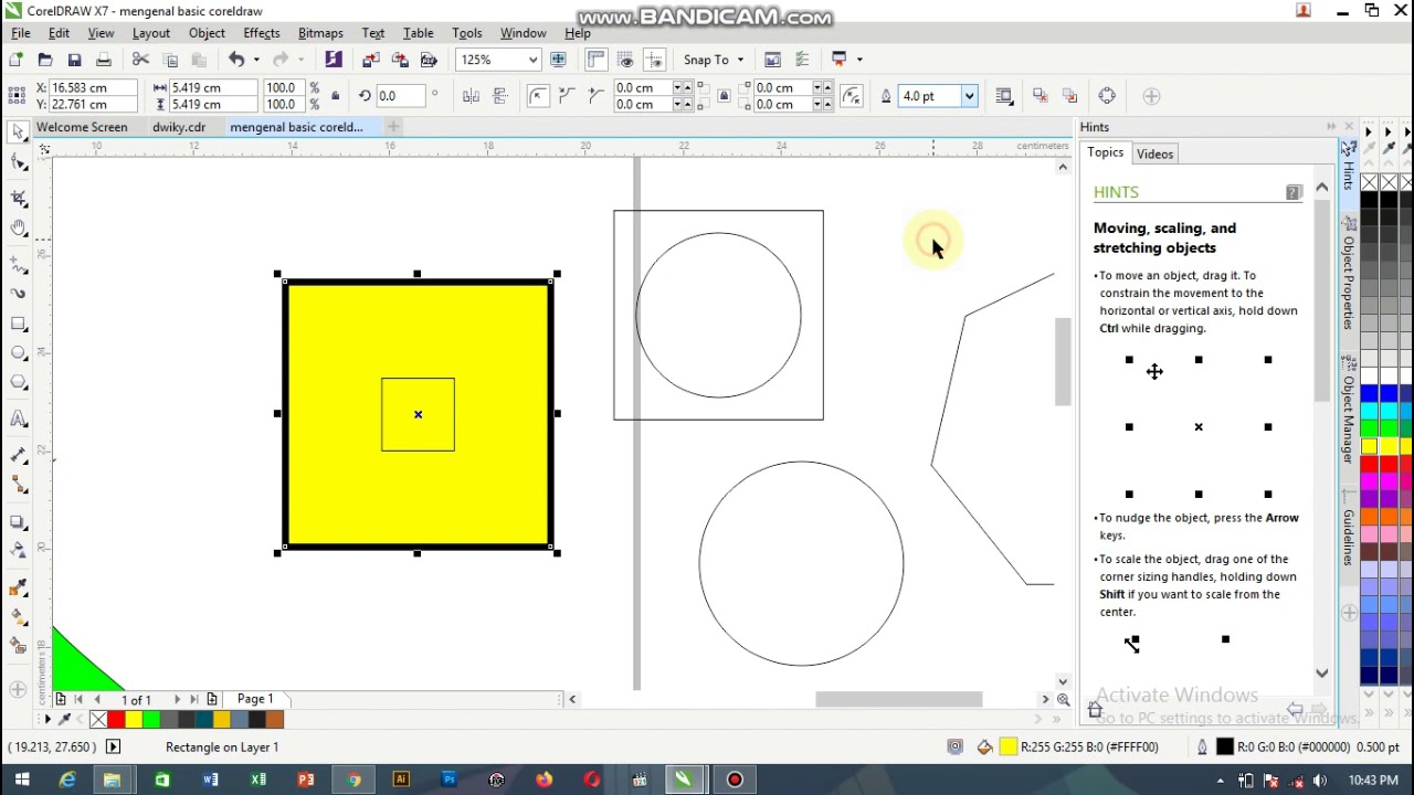 MENGENAL TOOLBOX DAN FUNGSINYA - CORELDRAW X7 - YouTube