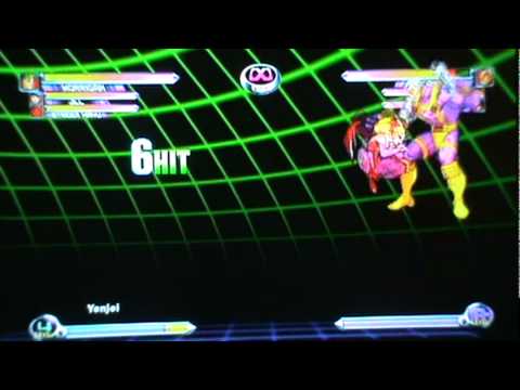 Marvel vs Capcom 2 morrigan combo - YouTube