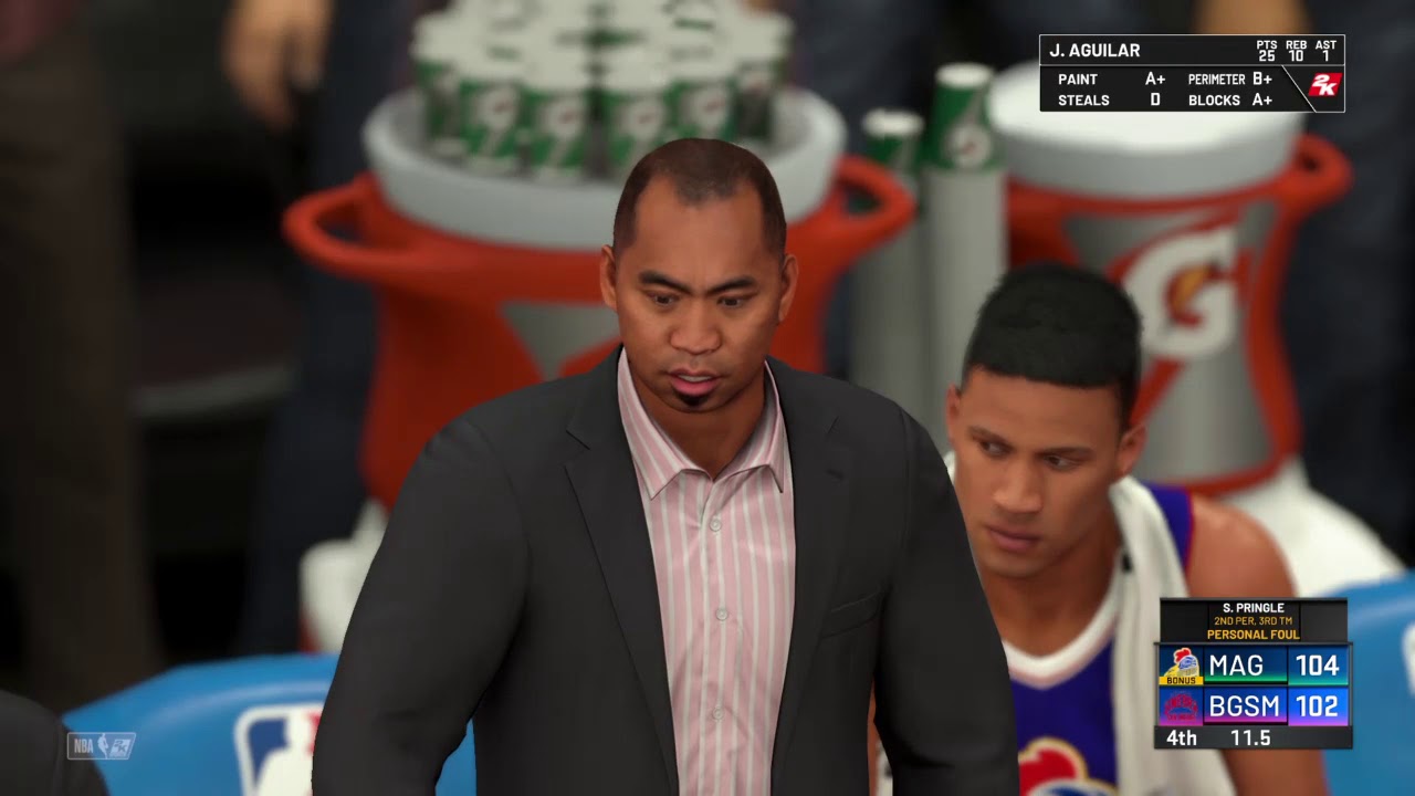 PBA 2K20 on PS4 - Brgy Ginebra San Miguel vs Magnolia Hotshots Last 5 ...