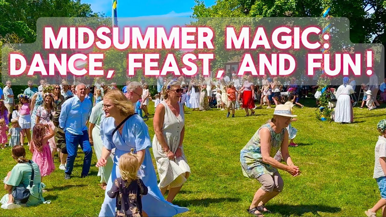 Swedish Midsummer Dance & Feast 🇸🇪 - YouTube