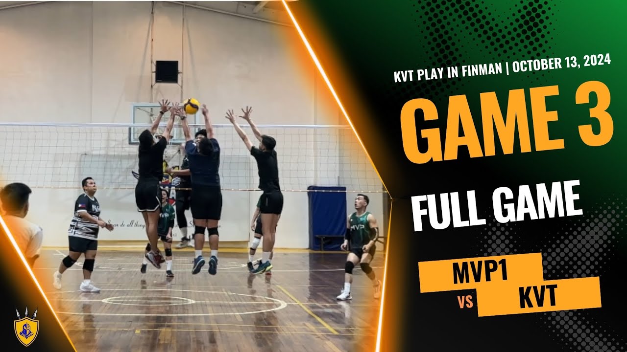 KVT Play in Finman Centre | Game 3 | October 13, 2024 - YouTube