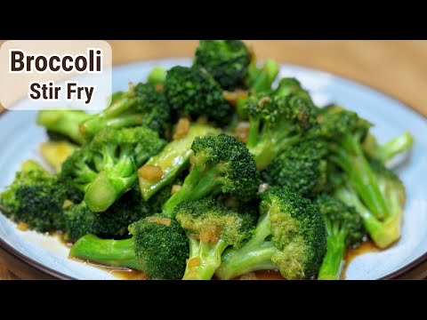 Broccoli Stir Fry Recipe | Saute Broccoli with Garlic | How to Cook Broccoli Chinese Style