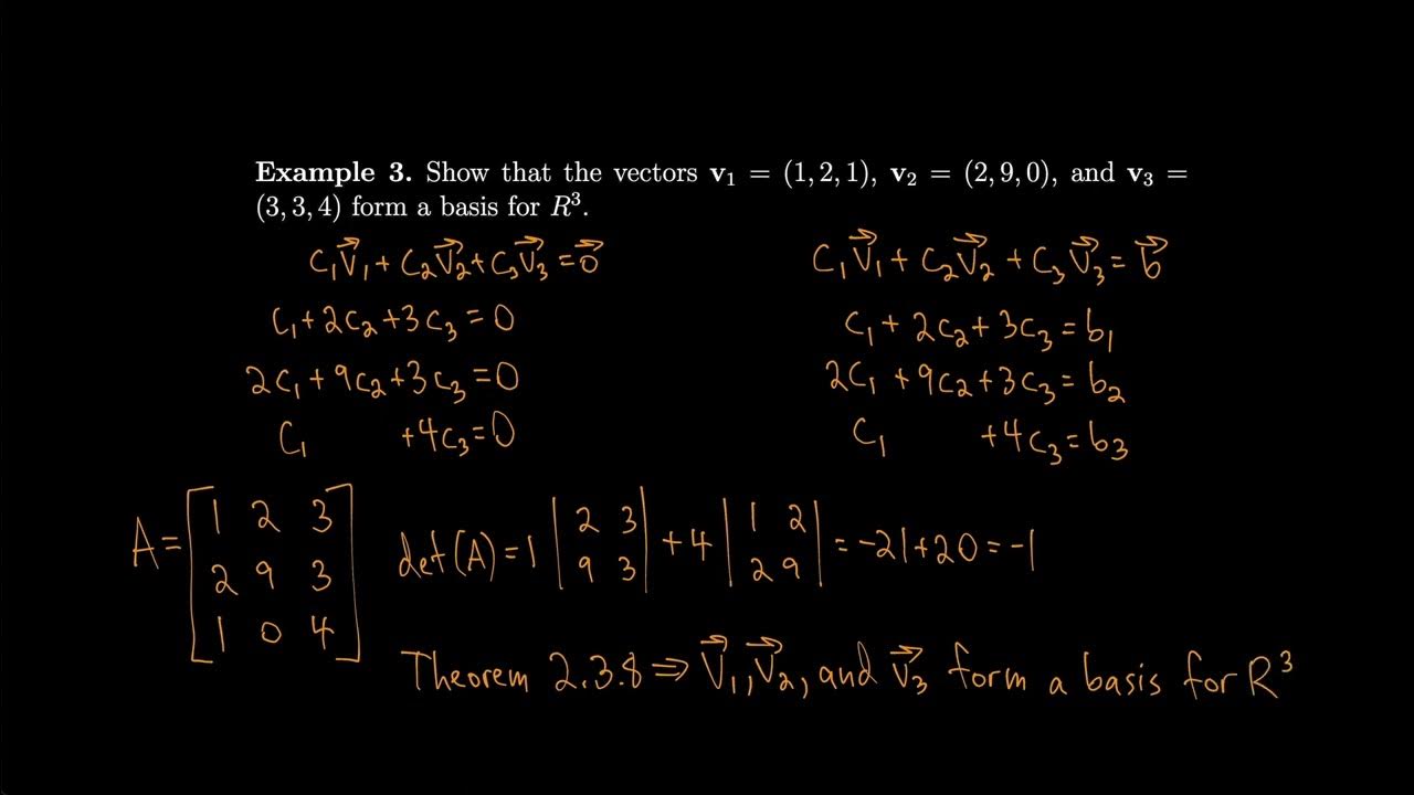 Linear Algebra 4.5 Coordinates and Basis - YouTube